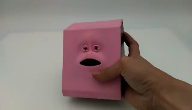 Kids Toy Face Bank Coin Piggy Bank Electronic Coin Eating Box Money ...