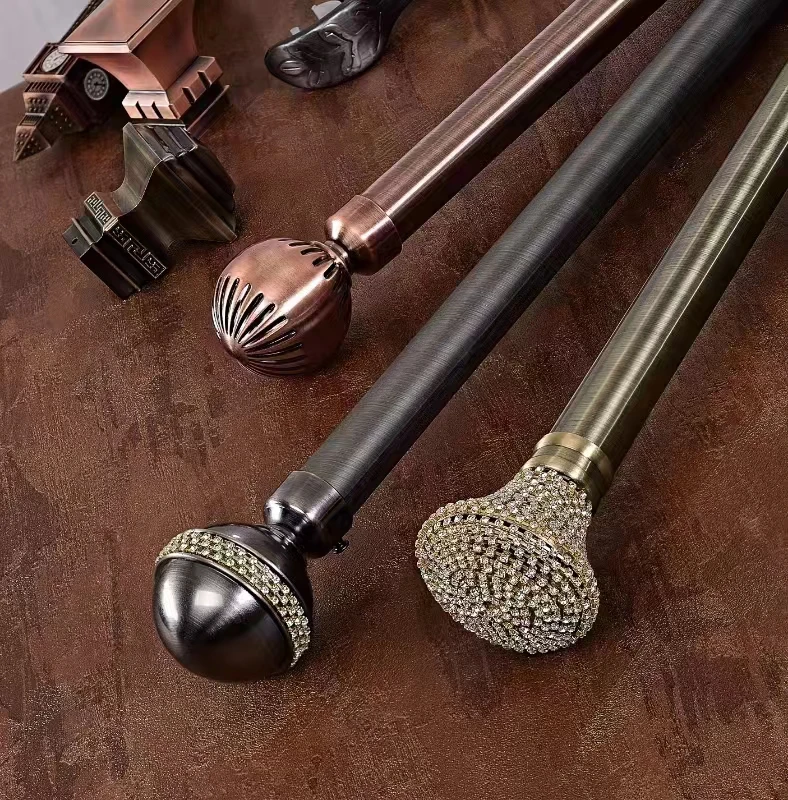 Curtain Pole Rustic Industrial Curtain Rods Vintage Curtain Rail pole ...
