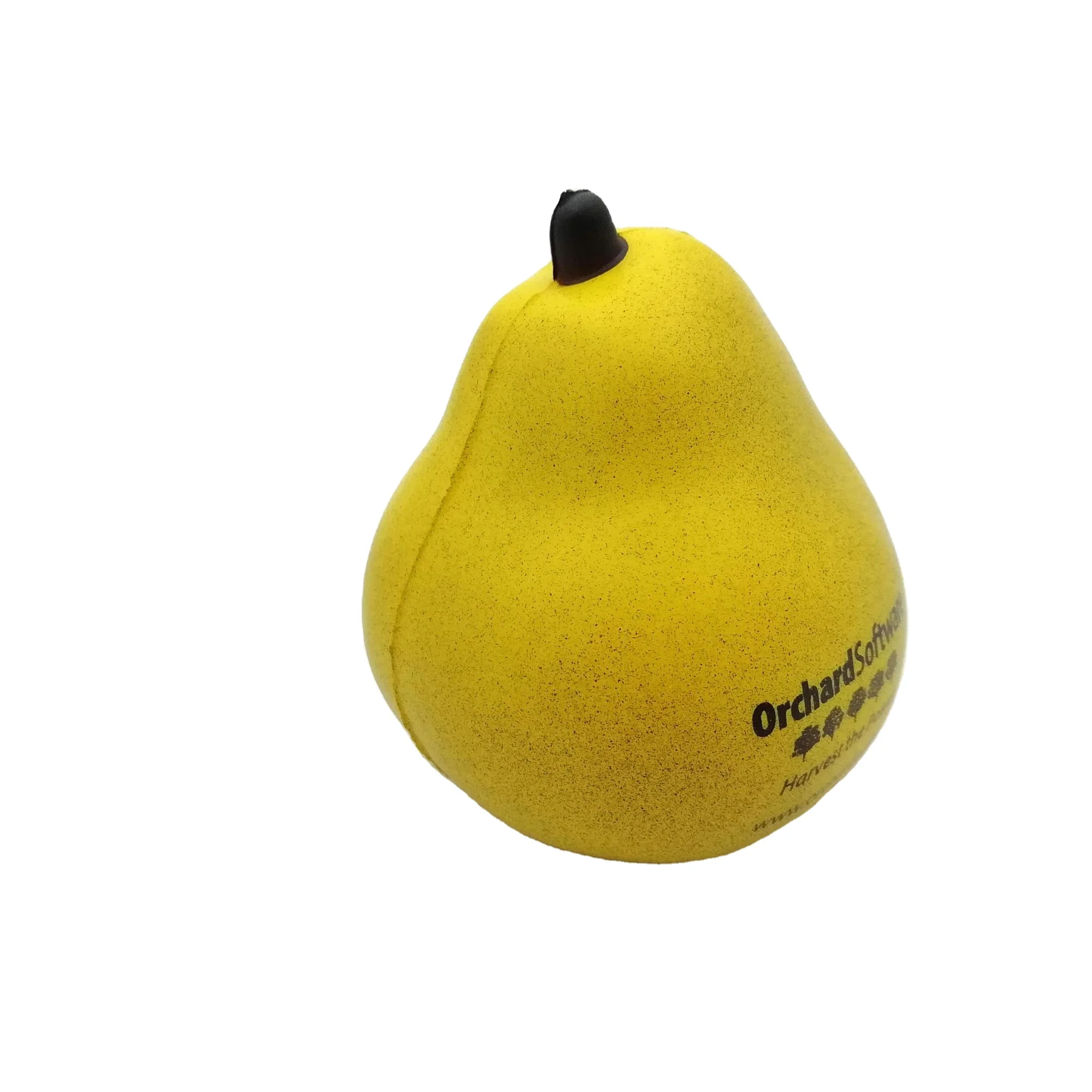 Custom Logo PU Foam Antistress Fruit Peach Pear Orange Apple Stress ...