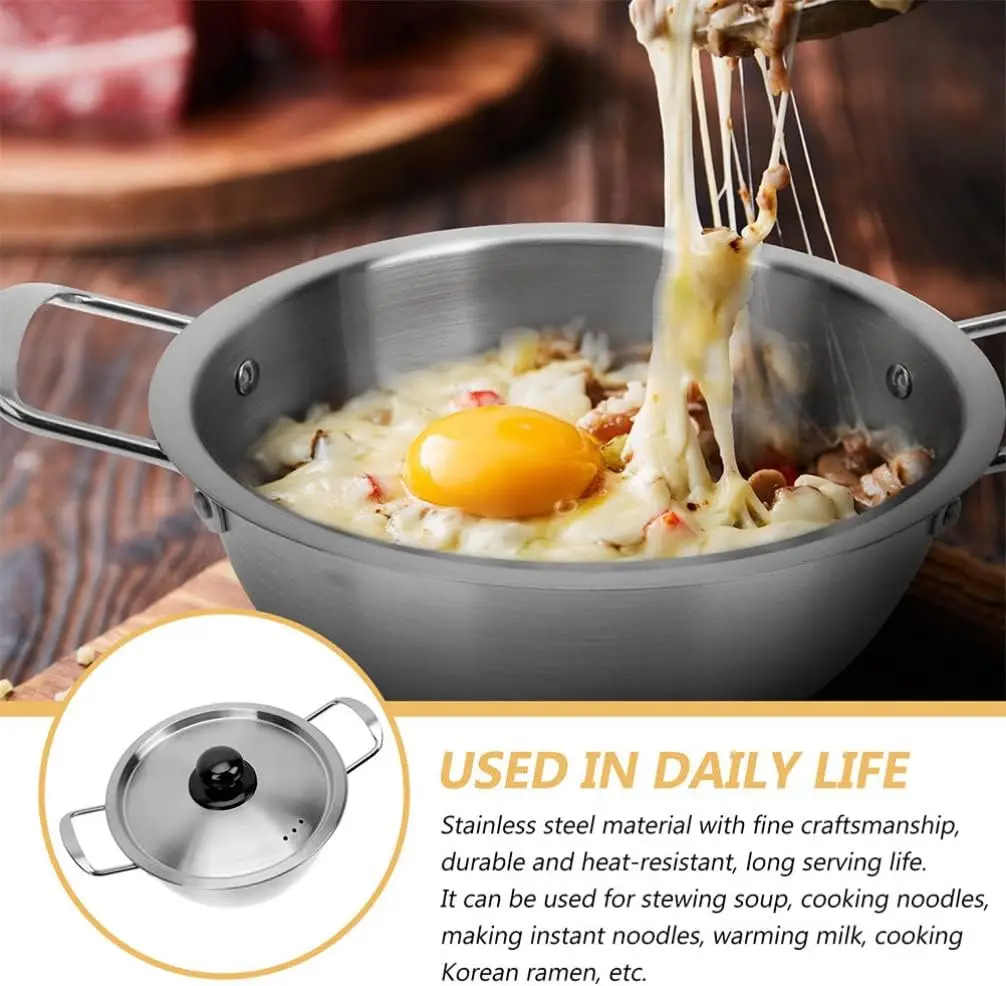 Kitchen Cookware Nonstick Korean Cooking Pot Gold Instant Stock Pot ...