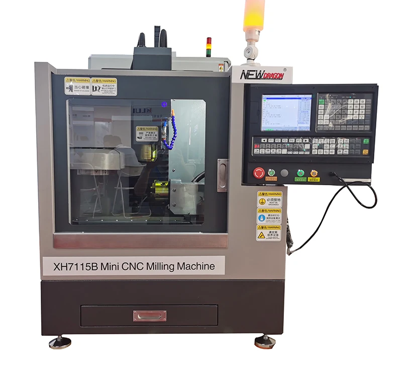 XH7115B mini CNC milling machine metal milling CNC with 4th axis ...