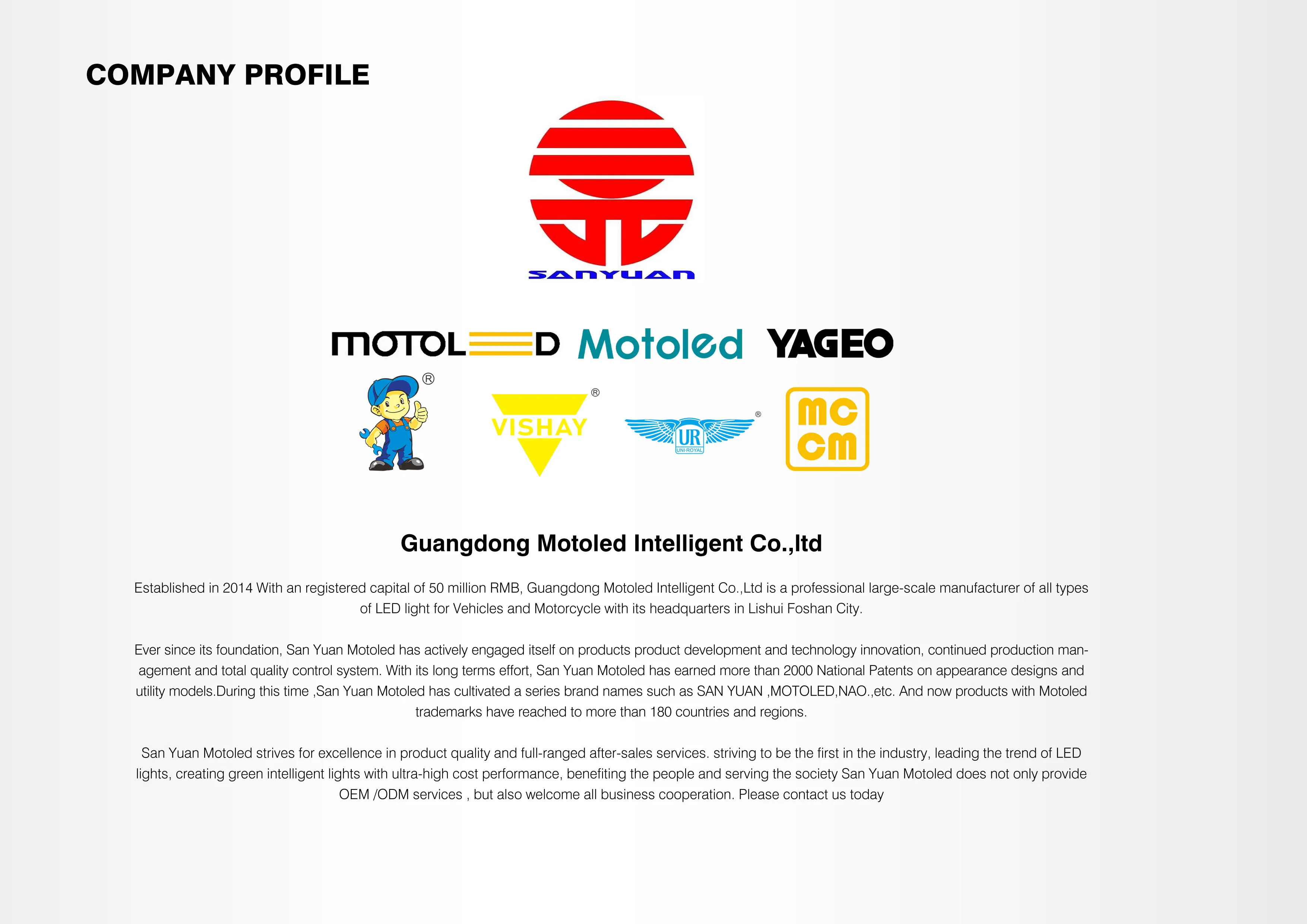 MOTOLED Motorcycle Mini Driving Light 100W 16000LM