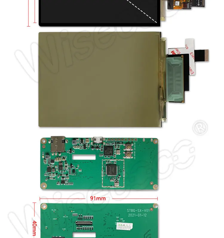 7.8 Inch Flexible Amoled Display - Wisecoco Factory Direct