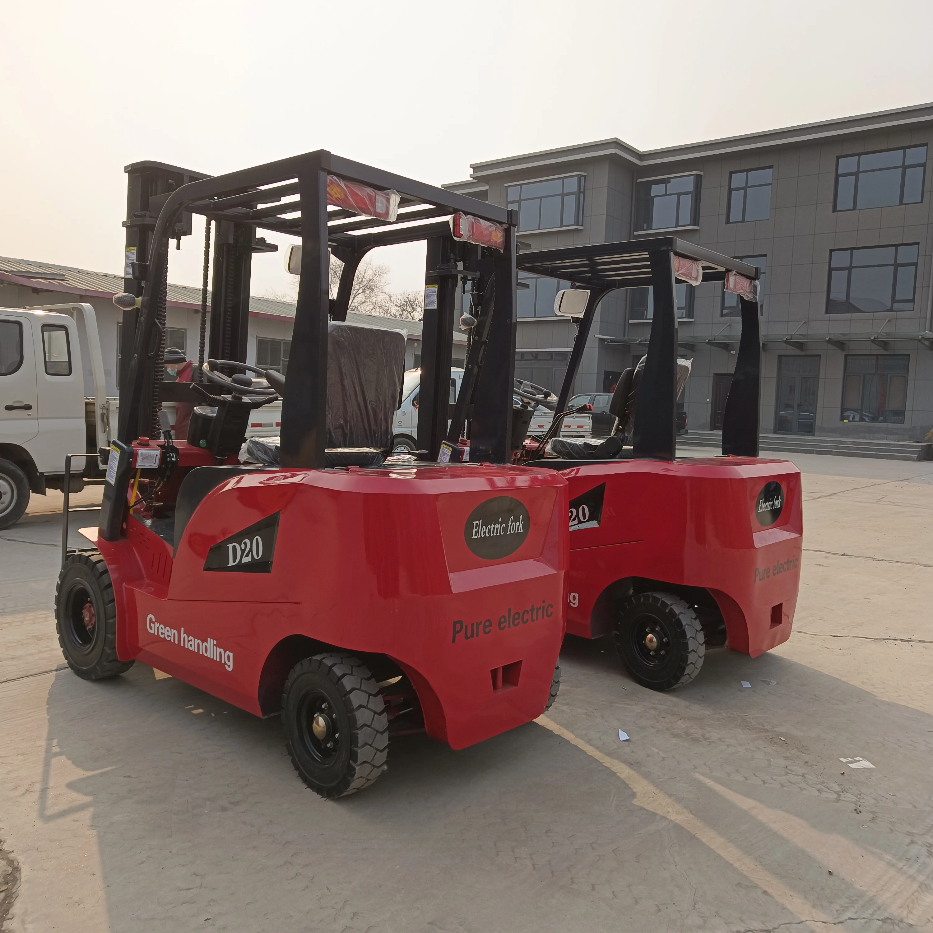 New Technology Electric Fork Truck Lift Full Electric Stacker Sitting ...