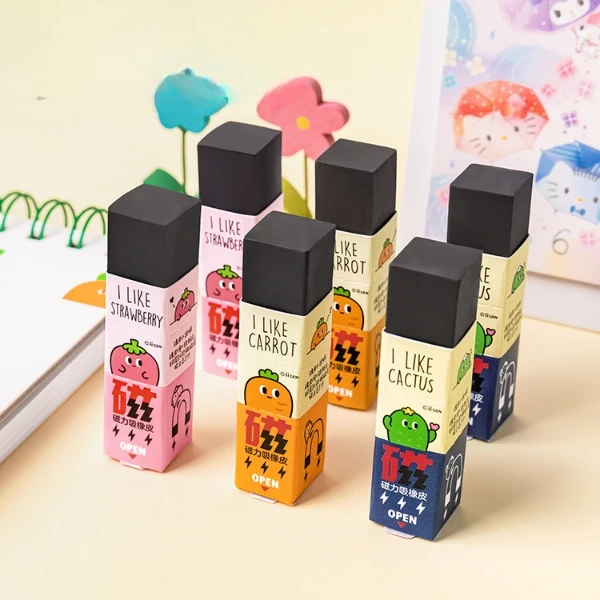 Eurolucky 3d Eraser Carrot Magnetic Absorption Cartoon Erasers ...