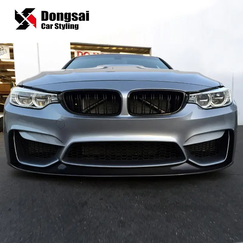 Abs Double Slat Gloss Black Front Bumper Kidney Center Grill Grille ...