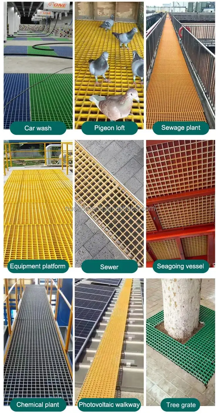 Grp Floor Grating Platform Ladder Walkway Grate Plastic Reinforced Frp ...