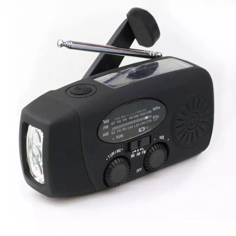 Newest Solar Hand Crank Dynamo Emergency Radio with LED Torch Wind Up ...