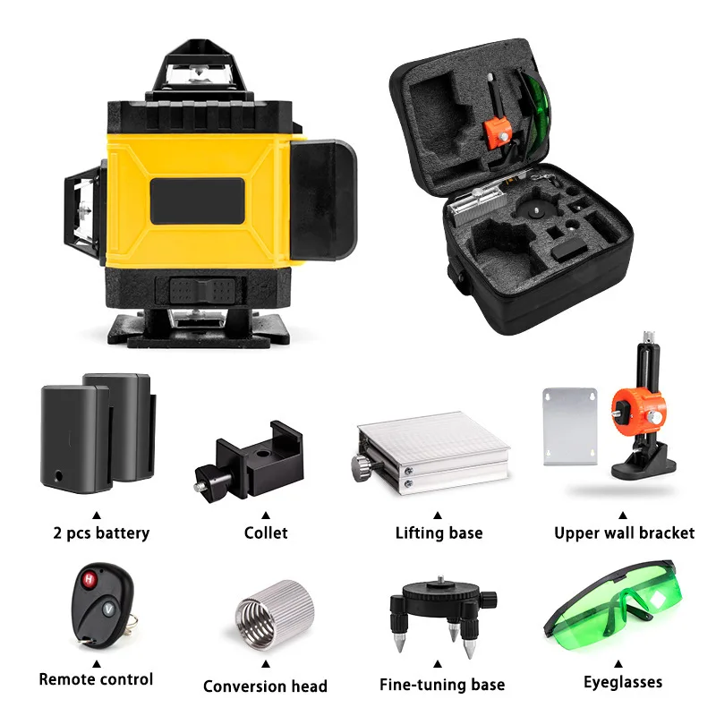 360 Self Leveling Rotary Green Laser Levels 4d Line Laser Level Cross ...