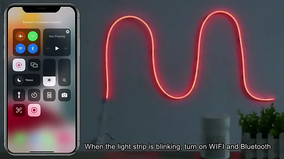 Custom Tuya Rgbic App Or Wifi 24v Remote Controlled Silicone Waterproof Wall Decor Smart Led ...