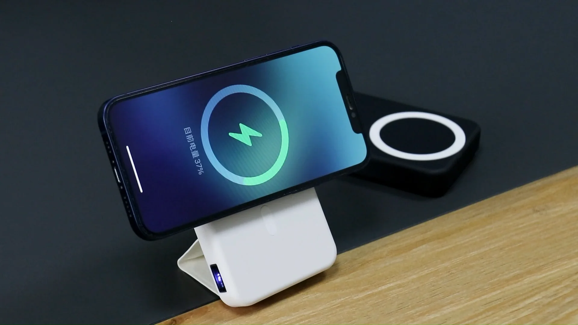 Back Phone Holder 10000mah For Iphone Battery Pack Powerbank 15w ...