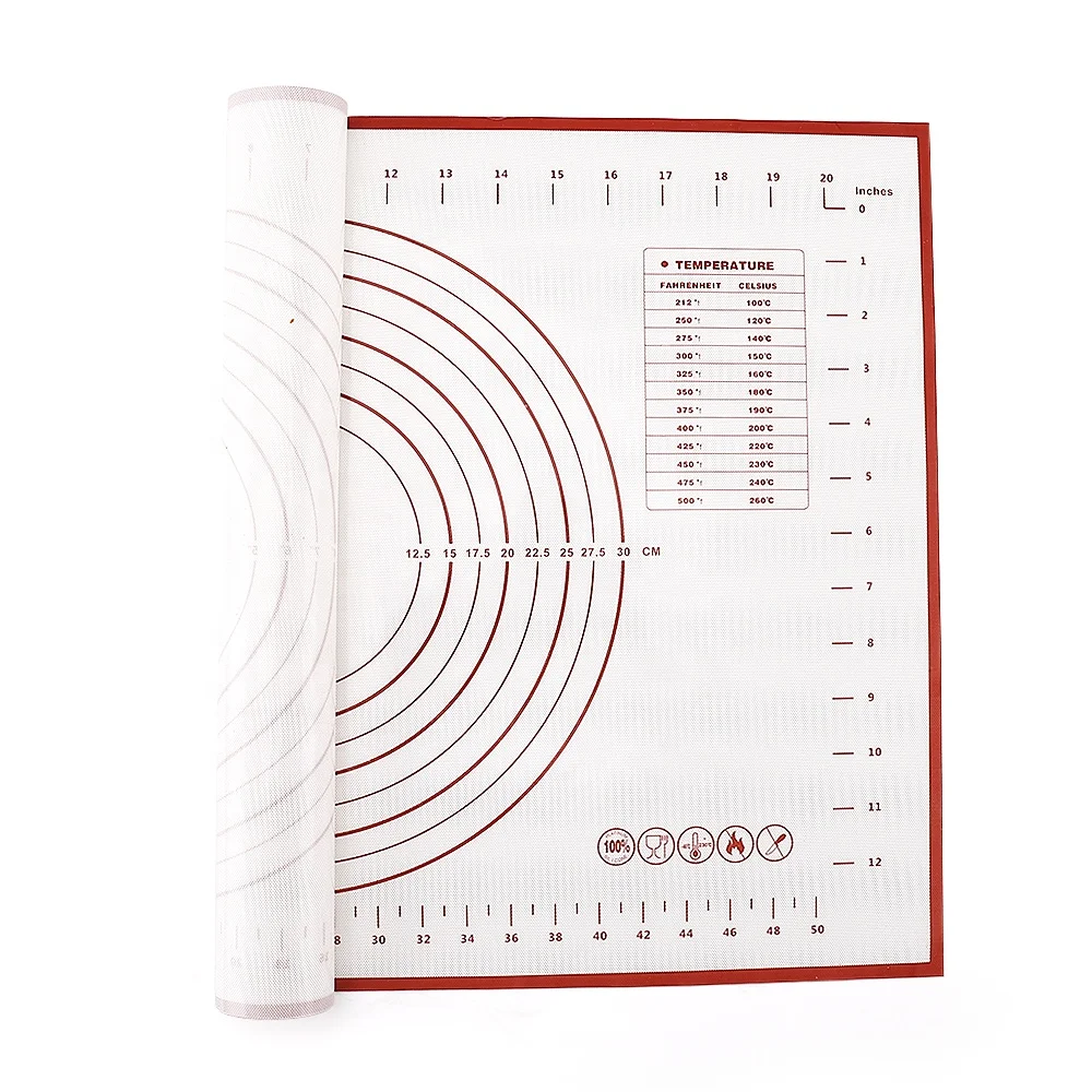 Silicone Baking Mat Non-stick Non-slip Washable Reusable Heat-resistant ...