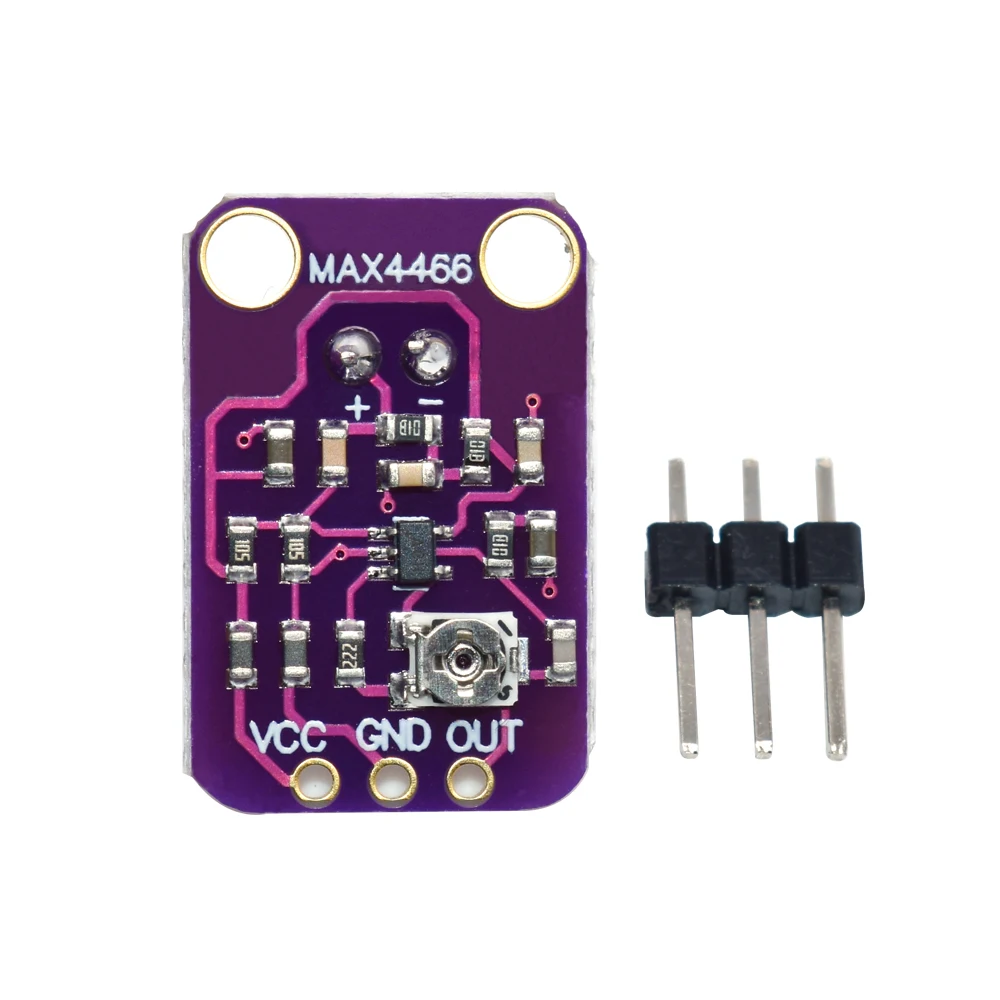 Electret Microphone Sensor Amplifier Module Max4466 Adjustable Gy ...