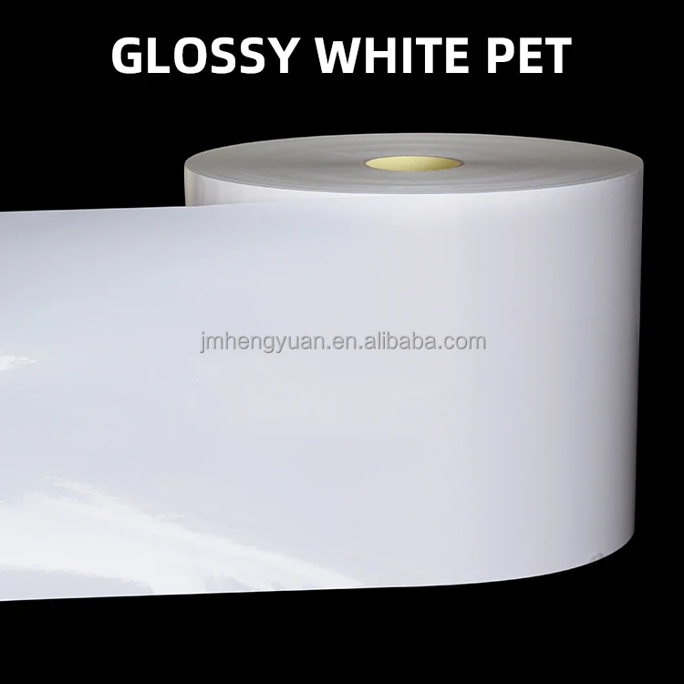 Good Quality Self Adhesive Label Pet Film Sticker 50um Bright Glossy ...