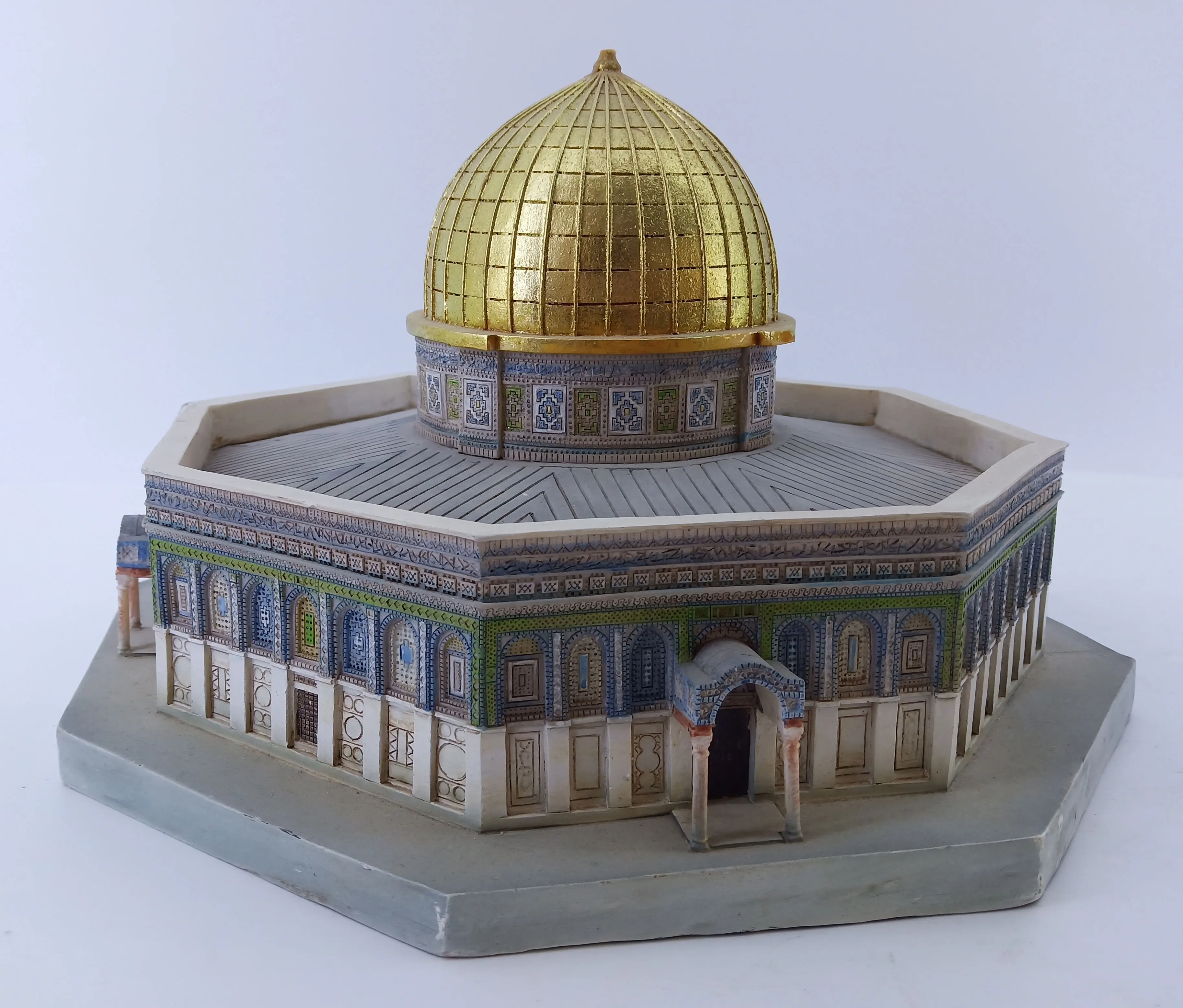 Large Size Gold Color Al-aqsa Mosque Islamic Sculpture Home Decor Gifts ...