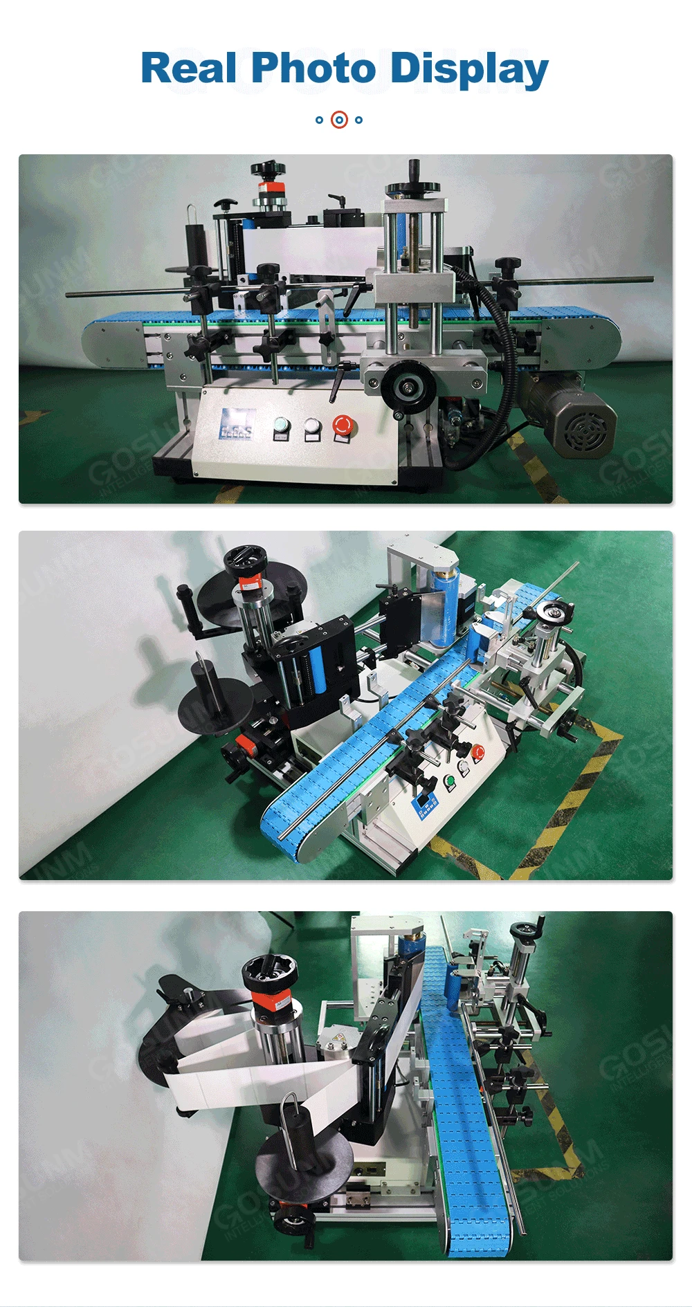 Gosunm Automatic Horizontal Round Bottle Labeling Machine Accessories - Buy Bottle Labeling ...