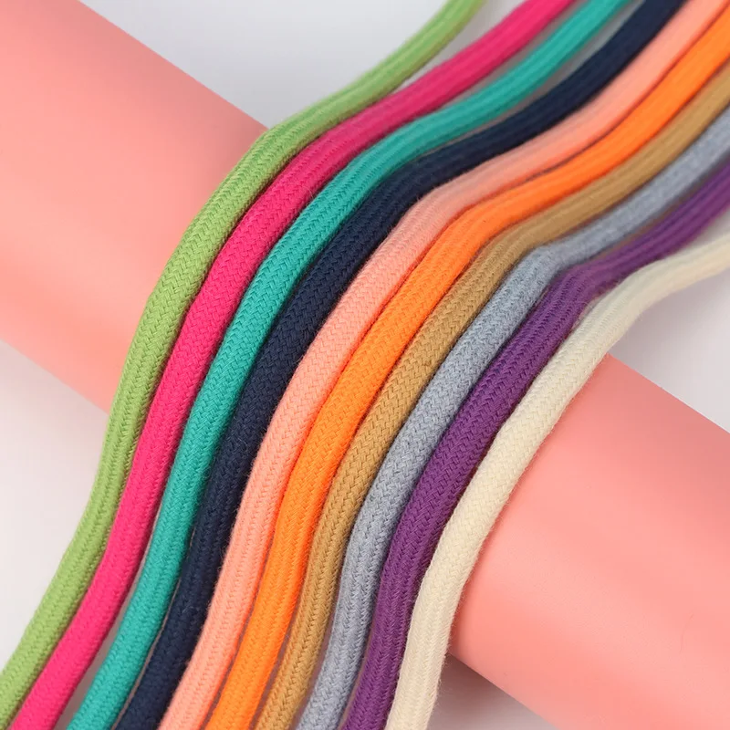 Custom 6mm Polyester Drawstring Cord Colored Round Hoodie Draw String ...