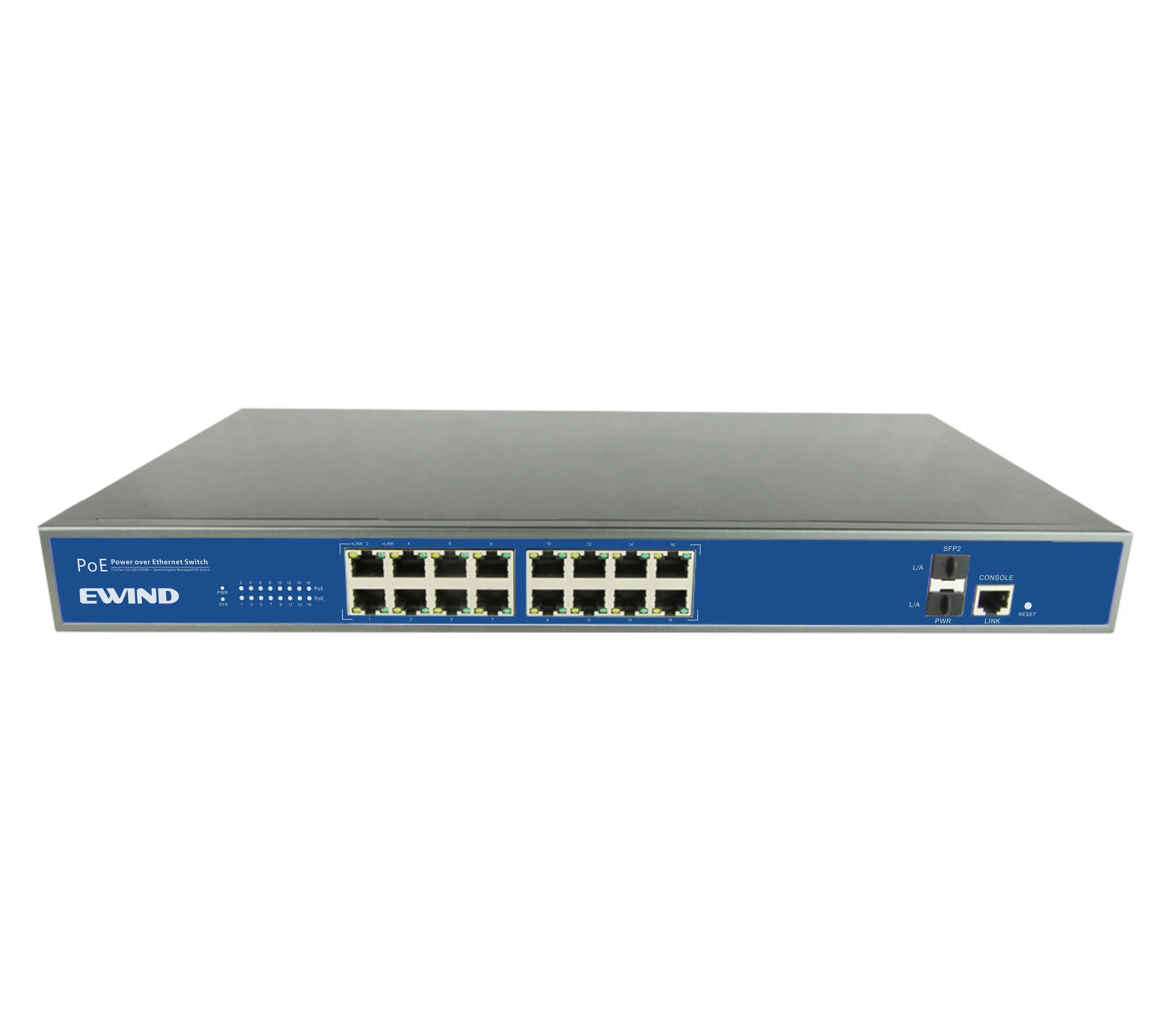 16port Managed Network Passive Poe Switch For Poe Nvr Poe Camera Cctv ...