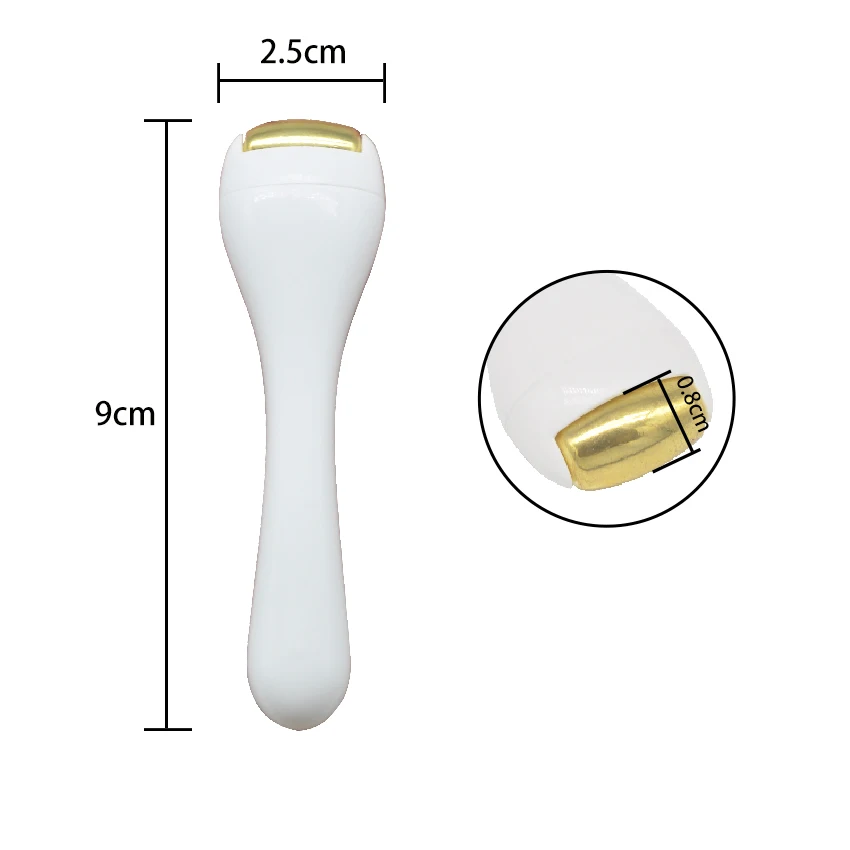 Mini 24k Gold Eyes Lips Face Yoga Ridoki Roller Massager Wrinkle Fine ...