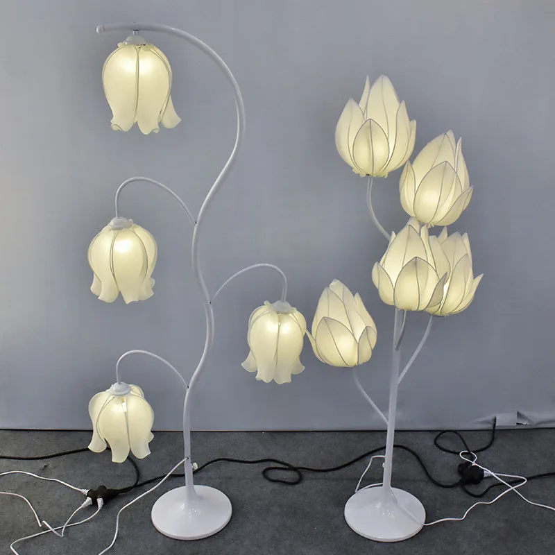 Led Wedding Banquet Metal Folding Centerpiece Light Lamp Swhite Flowers ...