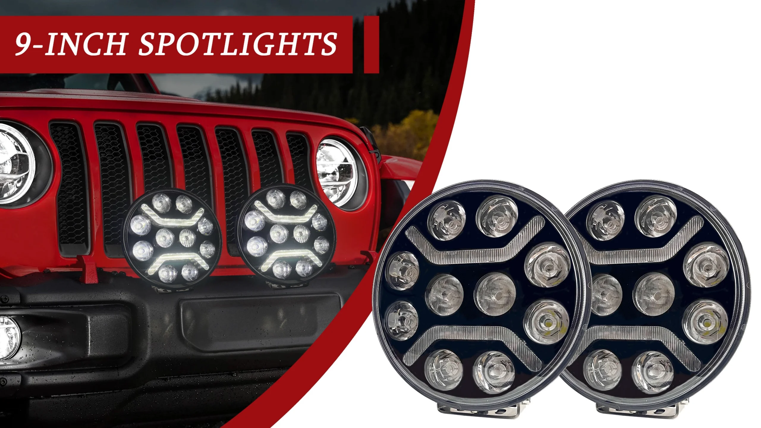 12v 24v Super Bright High Power 120w Car Led Spotlight Driving Light 9 ...