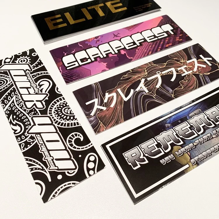 Custom Shape Waterproof Uv Resistance Rectangle Die Cut Slap Sticker ...