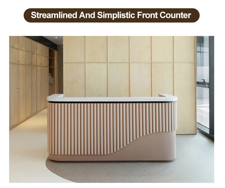 Custom Durable MDF Material Checkout Bar Table Clothing Store Beauty ...