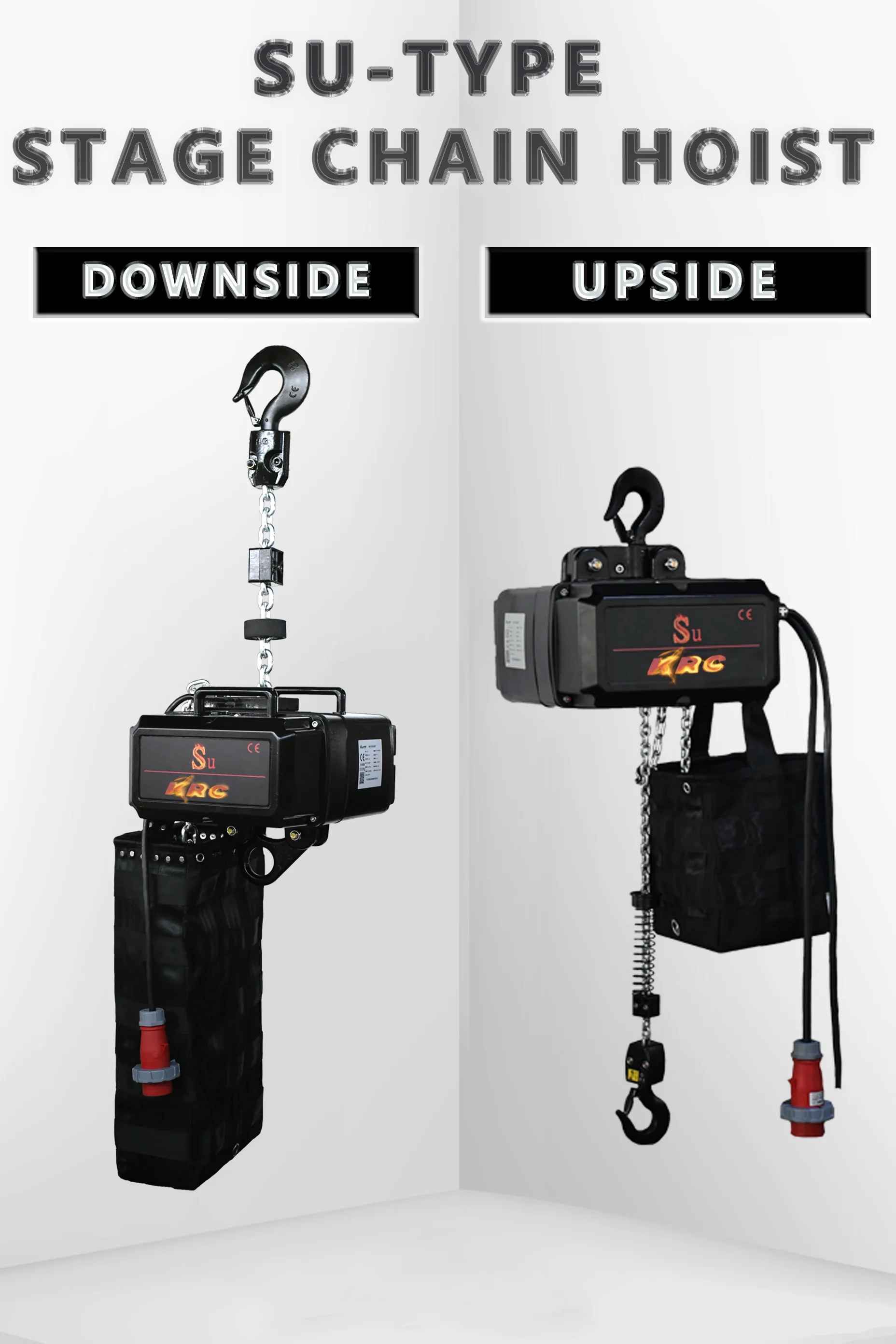 Downside/upside Hung Stage Electric Chain Hoist Ce Certificate Electric ...