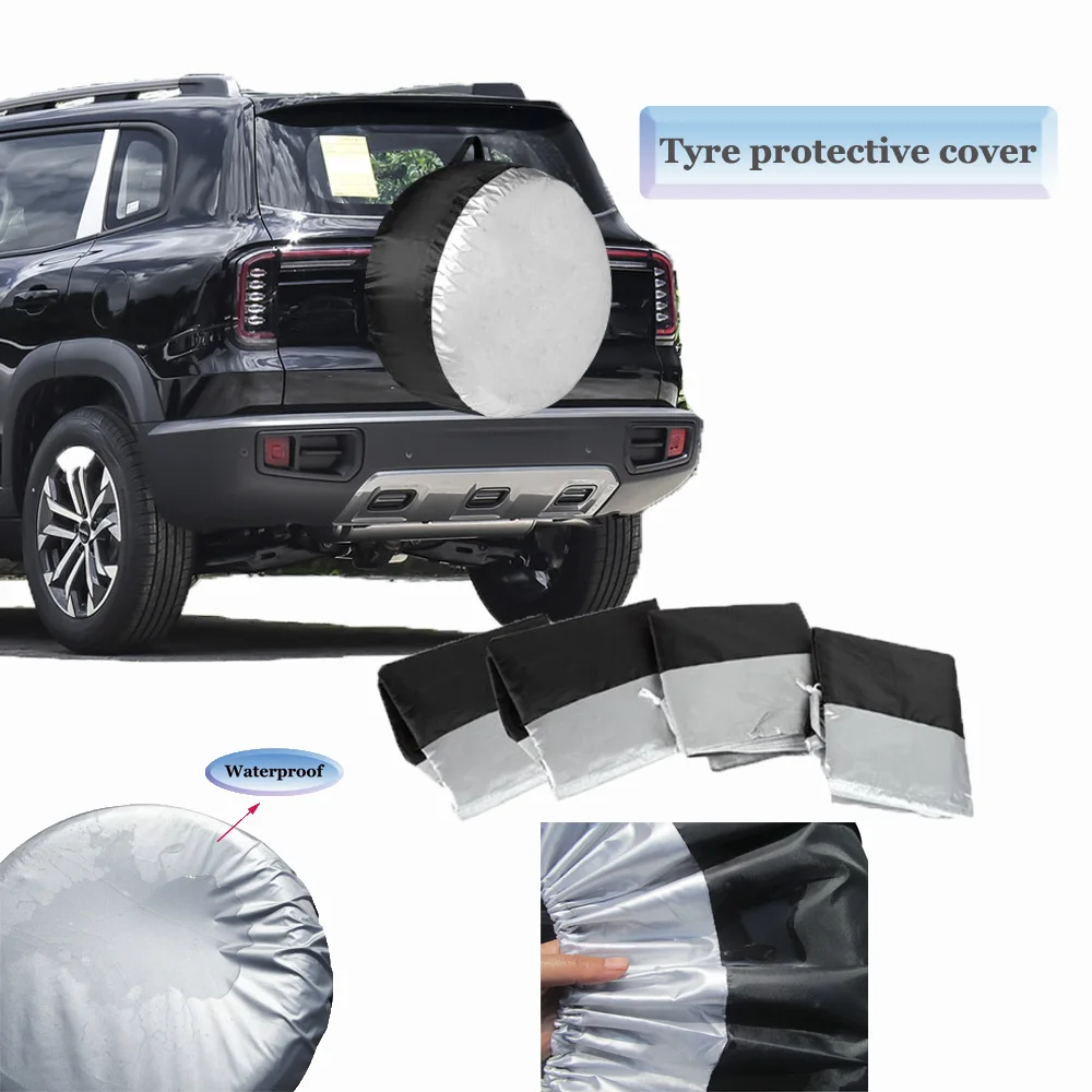 Adjustable Slivery Tyre Cover With Factory Direct Price 4pcs Custom ...