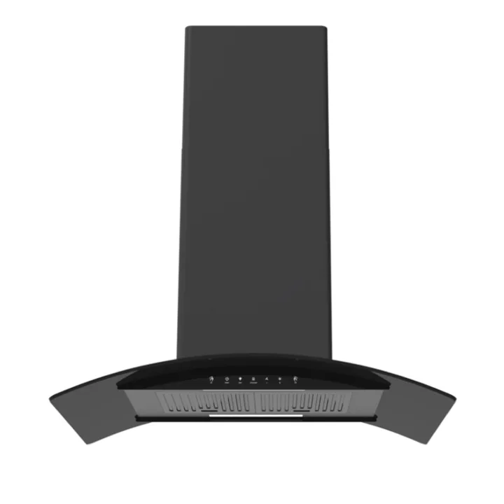 Electrophoresis Black Island Cooker Hood With Silent Motor And Smart ...
