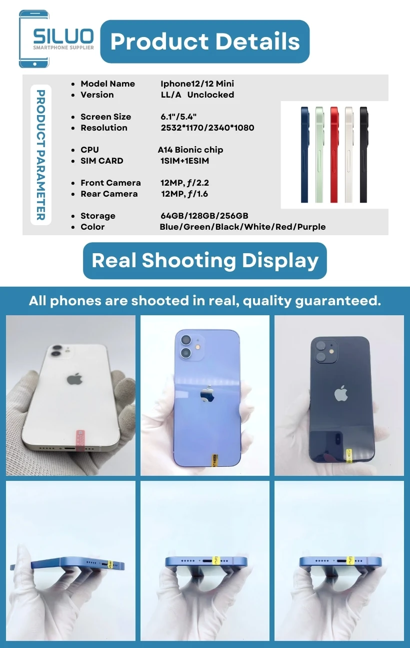 Wholesale Unlocked Used 5G IPhones for iPhone 12 12 Pro 12 Pro Max with ...
