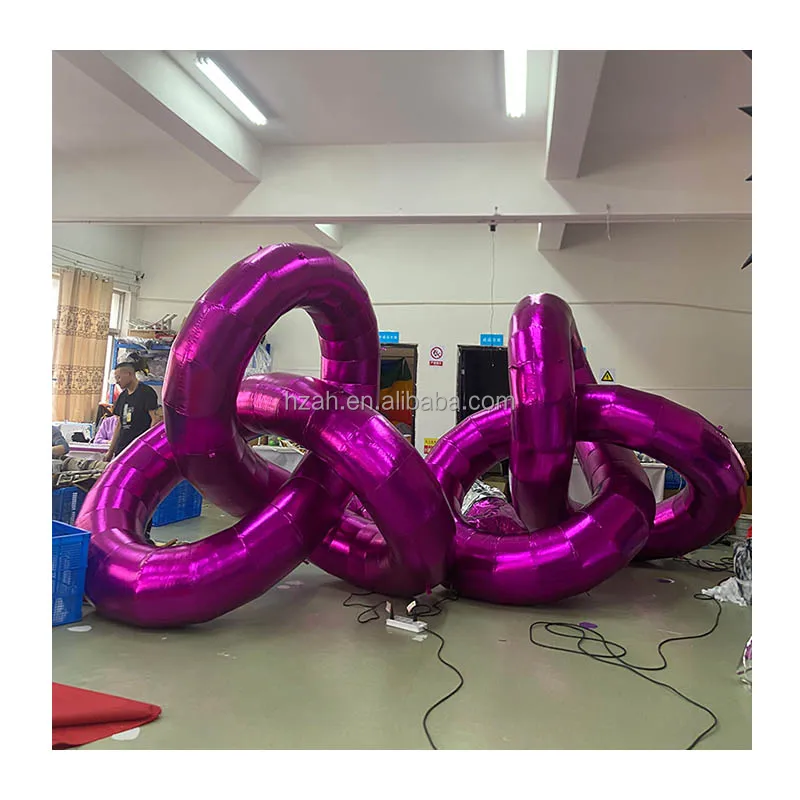 Red Knot Inflatable Mirror Balloon - Perfect Party Decoration