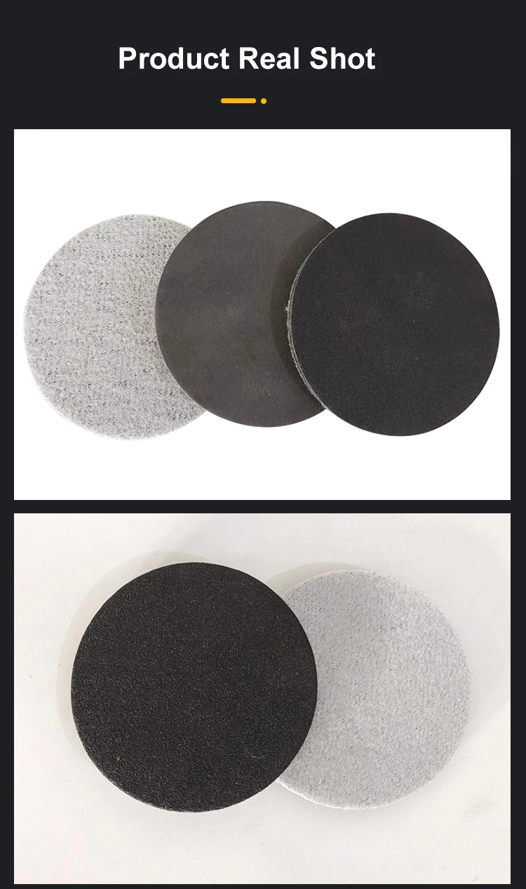 Dry Sanding Paper 6 Inch 17 Hole Disc Flocking Sandpaper Circular air ...