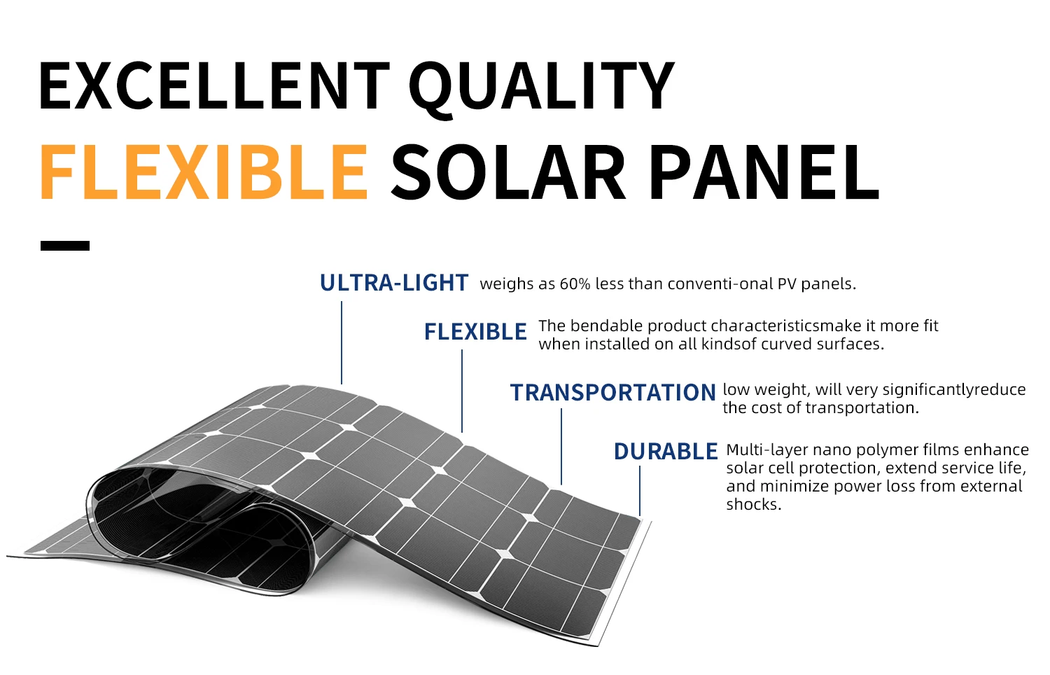 Solar Mono Solar Panel 220w 300watt Flexible Panels Solar Flexible ...