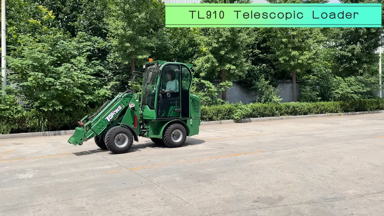 Chinese Diesel Engine Front End Telescopic Boom Arm Mini Wheel Loader With Different Attachments ...