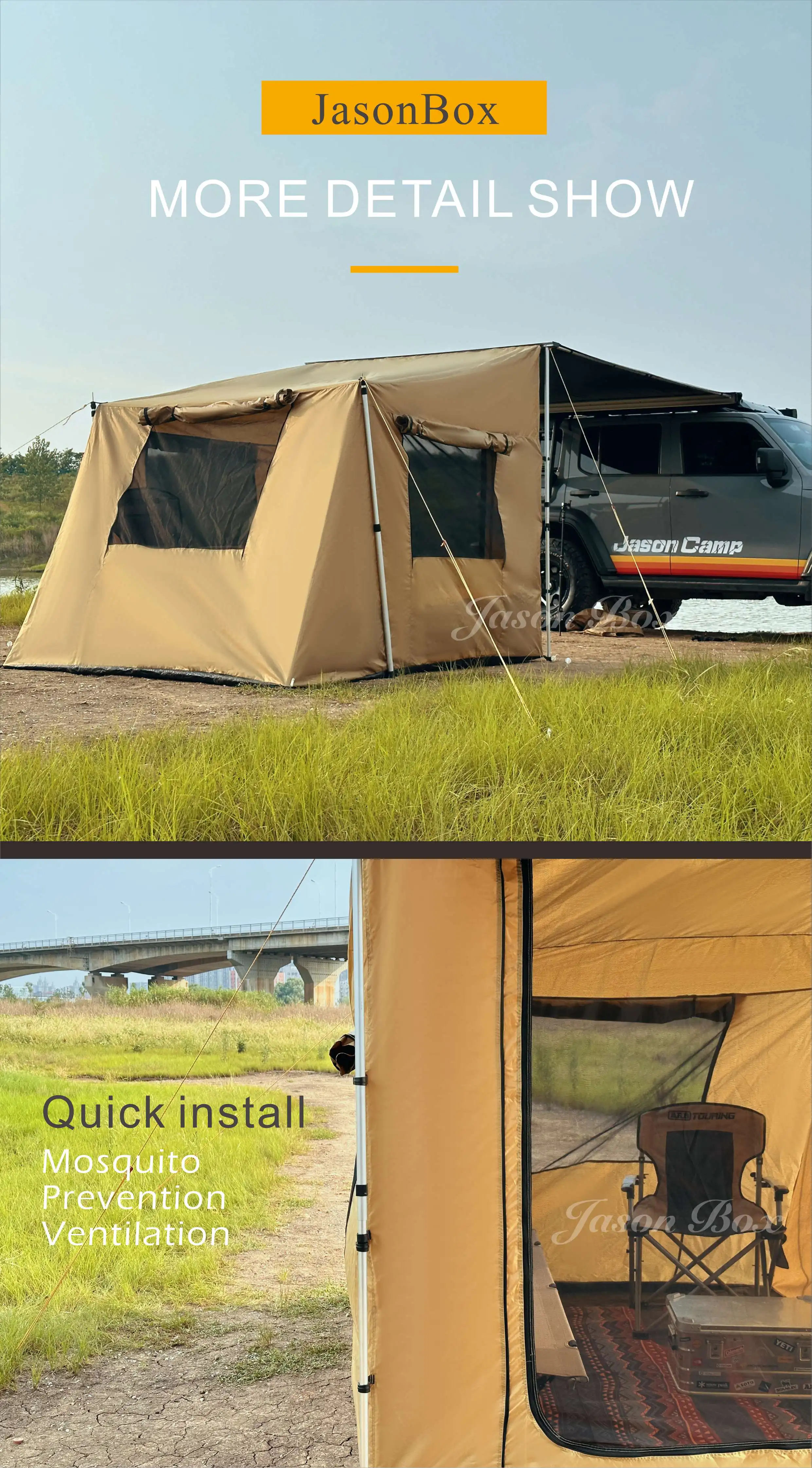 Jason Telescope - Advanced Camping Car Awning Alcove Plus