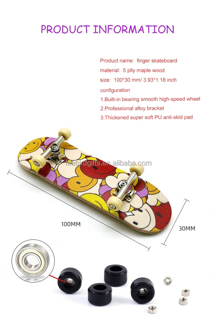Personalized Custom Technology Deck Fingerboard Mini Finger Skateboard ...