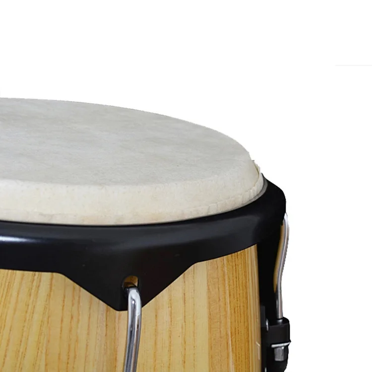 Orff Conga Latin Drums - Buffalo Skin Tambourine Combo