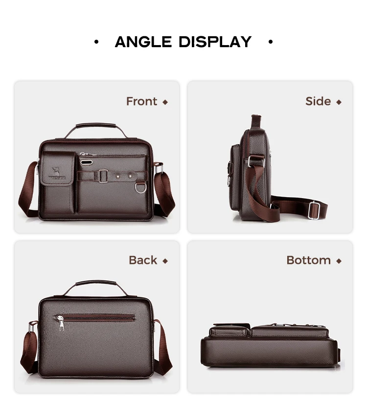 New Arrival Sacoche College Bags Many Pockets Laptop Shoulder Bag Mens ...