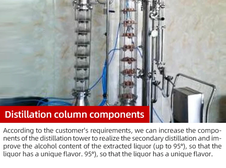 Fully Automatic 50L Vodka Soju Tequila Distiller Alcohol Still