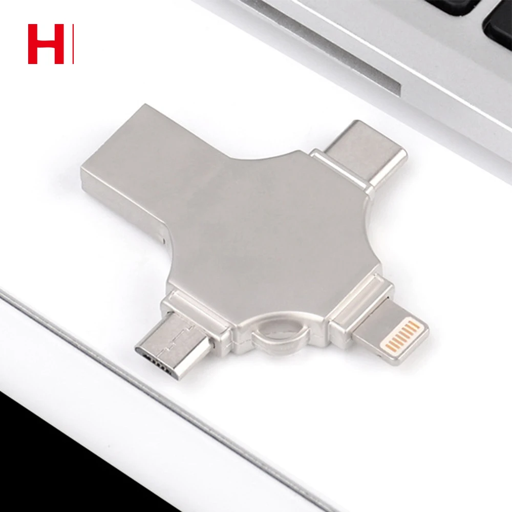 High Quality Flash Drive High Speed 4 In 1 Usb Flash Disk 32gb 64gb ...