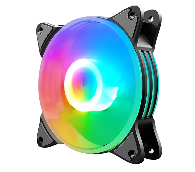 Factory New Design PC 120mm RGB Fan Computer Gaming Case LED Light Fans ...