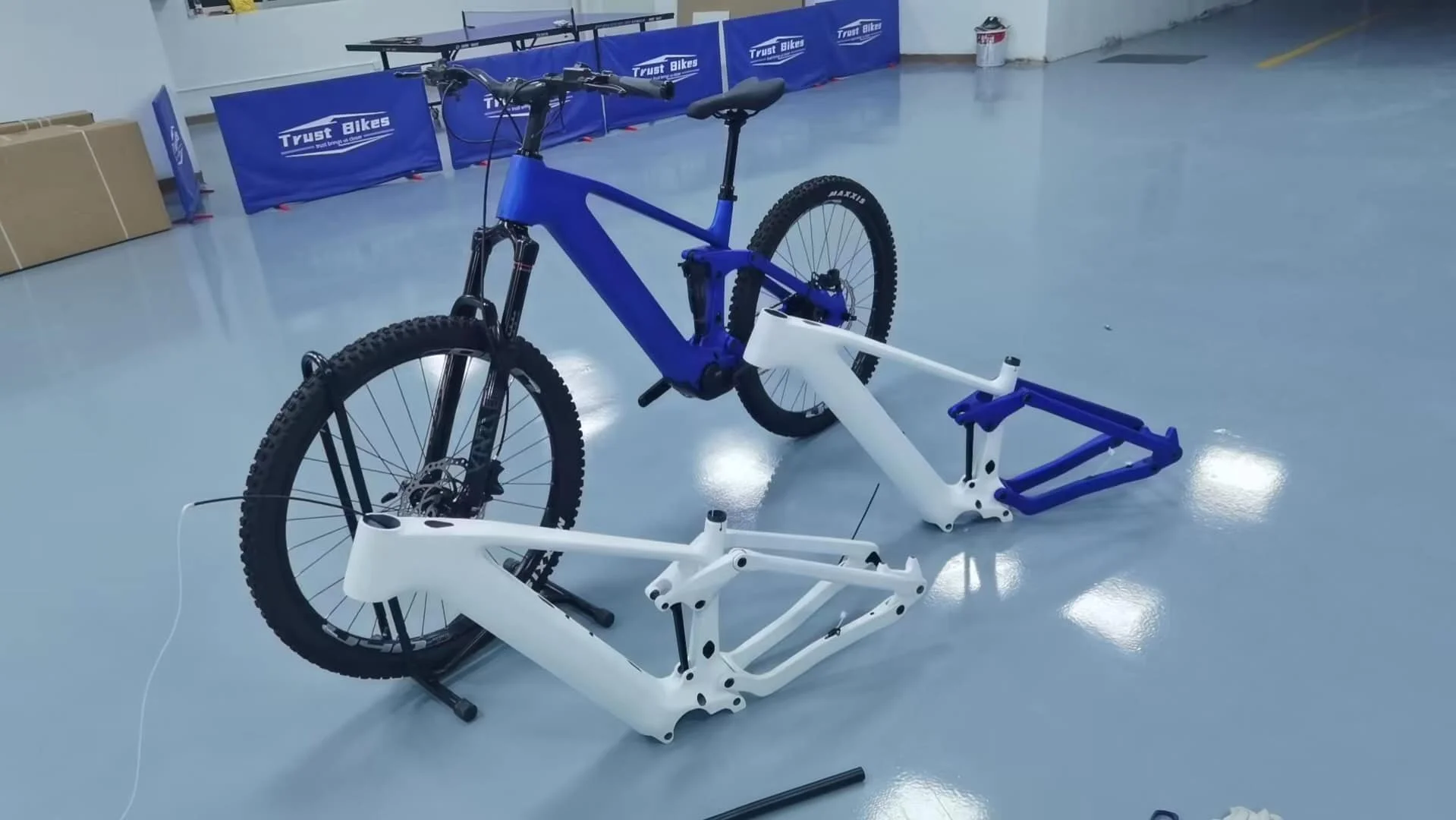 Full Suspension Carbon Fiber Bike Frame E-mtb Frame With Bafang M820 ...