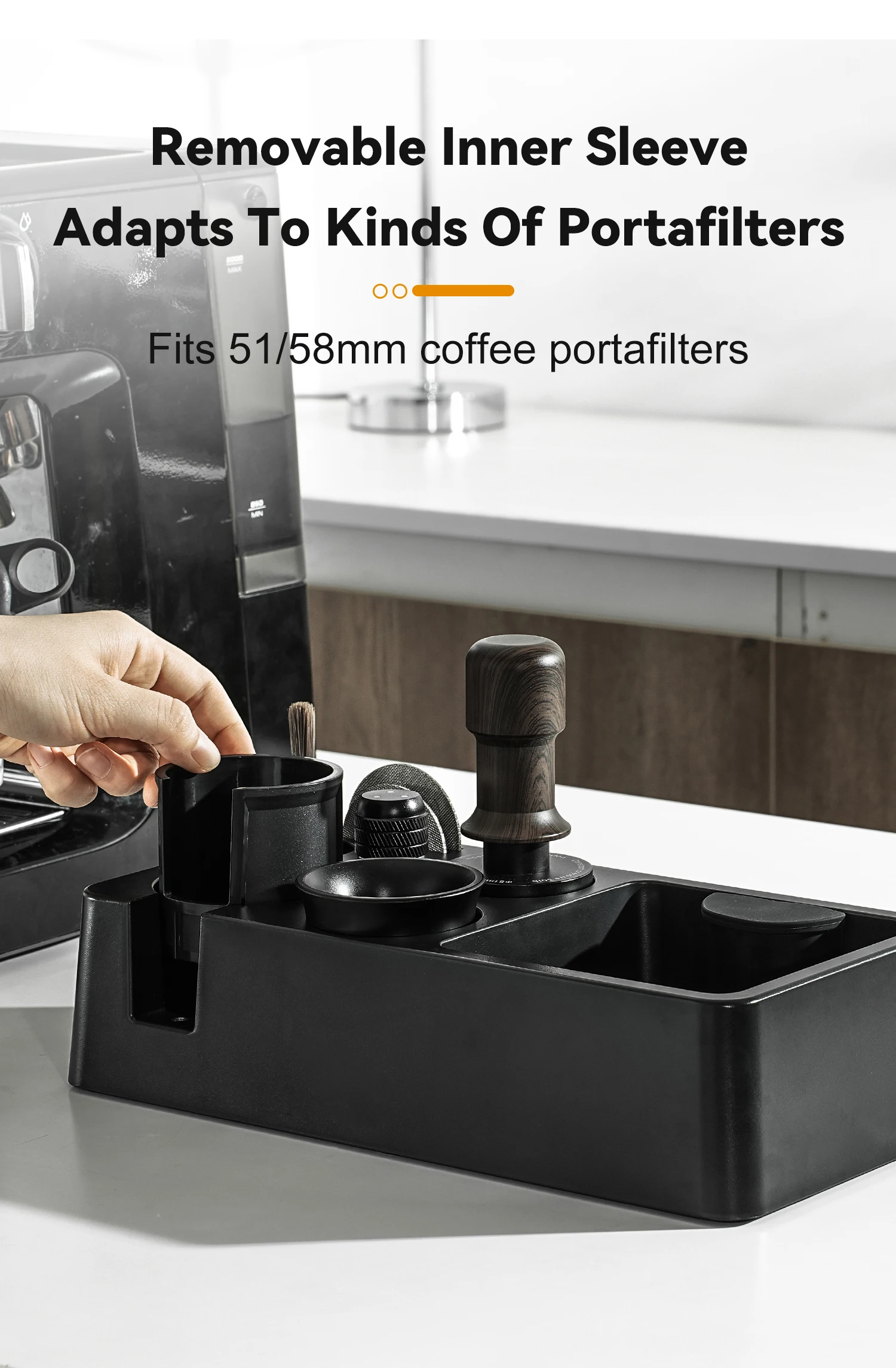 Wholesale Eco-Friendly ABS Espresso Tamper Holder 51-58mm Plastic ...