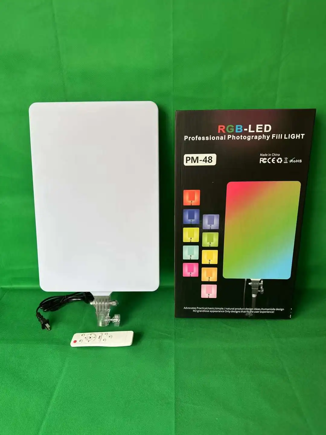 New Pm-48 Rgb Bi Color Shenzhen Fill Light On Tripod Colourful Rgb ...