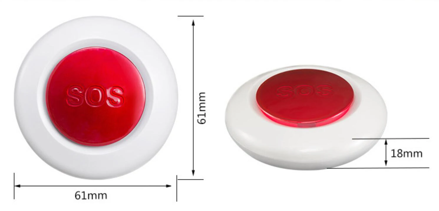 B1 Bluetooth Low Energy Beacon Panic Button for Nurse Call System ODM