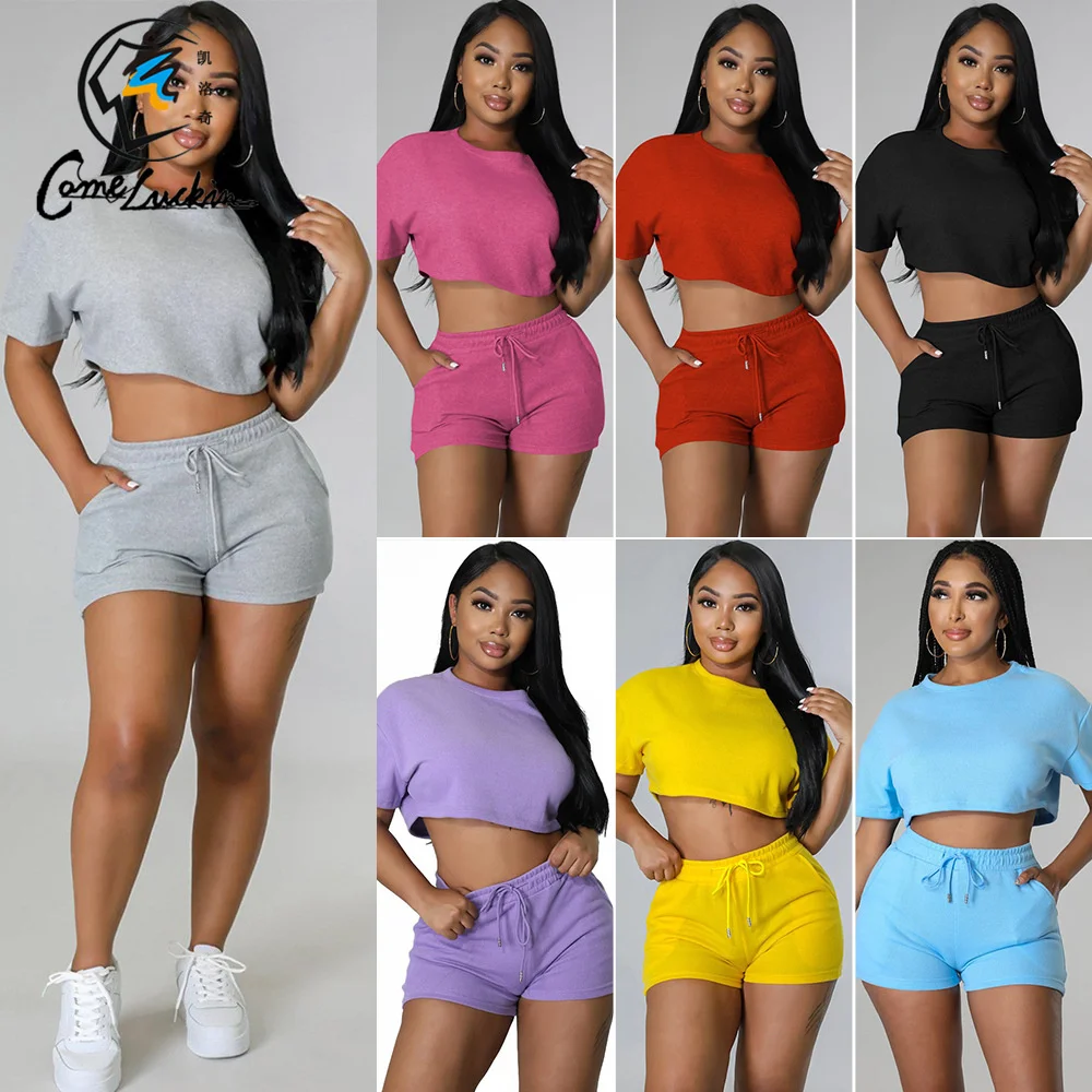 Shop Our Girls Female Clothing Custom Logo 2 Piece Shorts