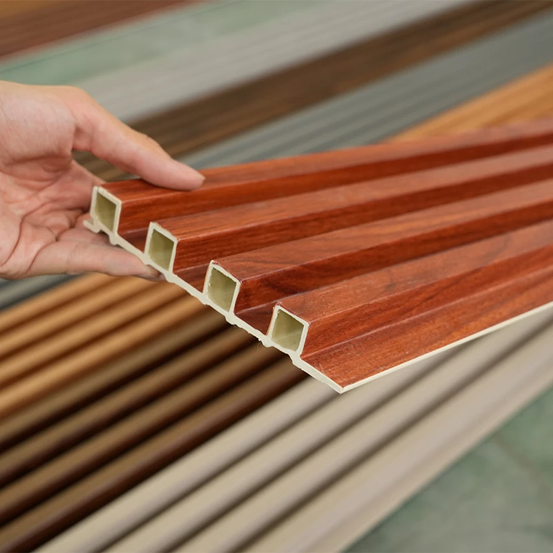 Waterproof Soundproof WPC Wall Cladding - Modern Wooden Fluted Panels ...