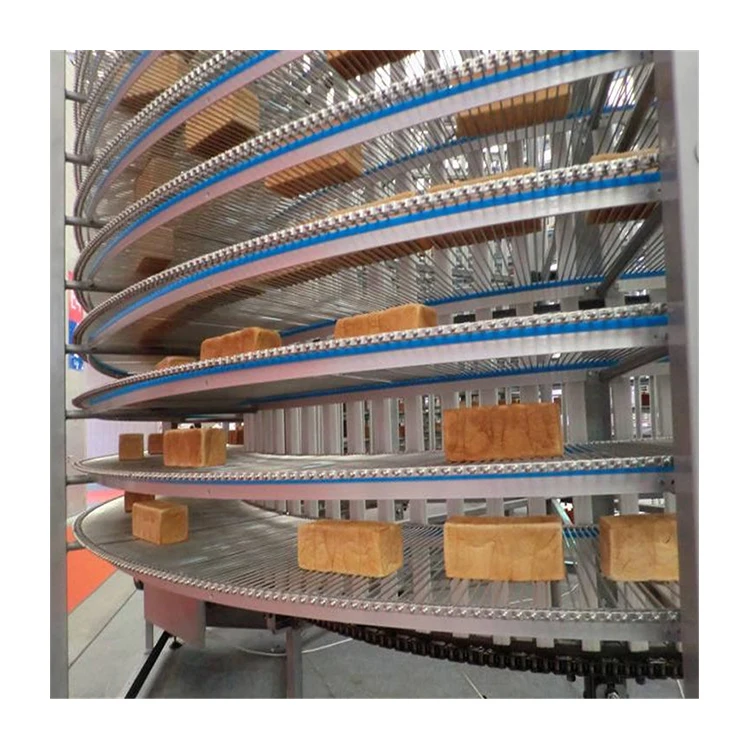 POM Food Grade Engineering Plastic Mesh Belt Spiral Tower Conveyor ...