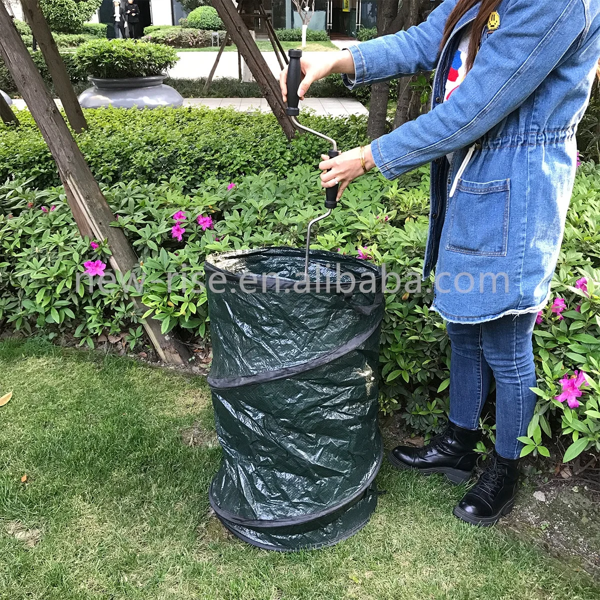 Stainless Steel Compost Aerator - Efficient Mixing Tool